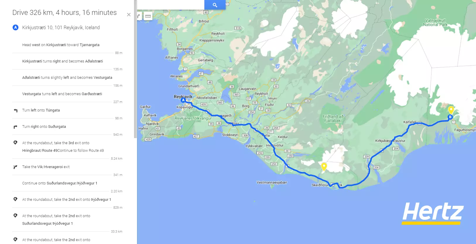 Top 3 Glacier Hike Iceland locations and how to get there by car
